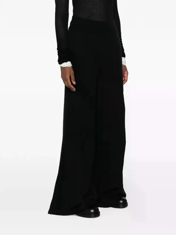Rick Owens Ribbed-waist Trousers - Black