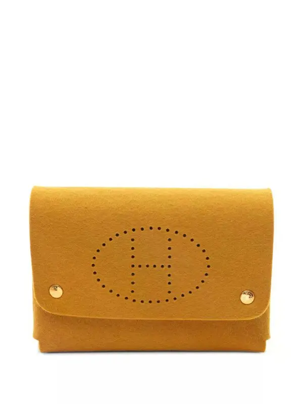 Hermès 2010s Gm Étui Cartes Card Holder - Yellow