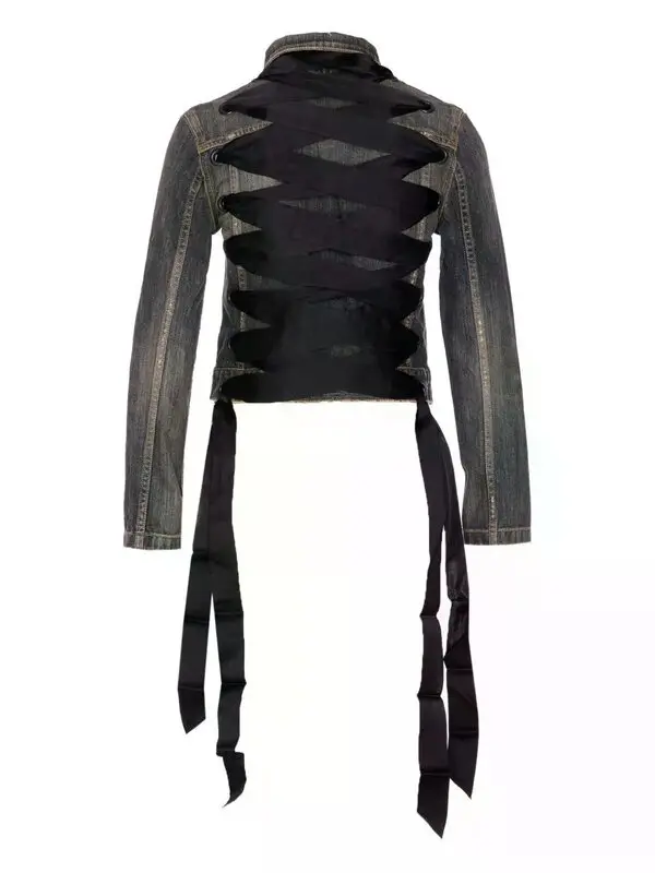 Balenciaga Lace-up Denim Jacket