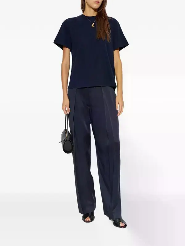 JIL SANDER Logo Embroidered T-shirt
