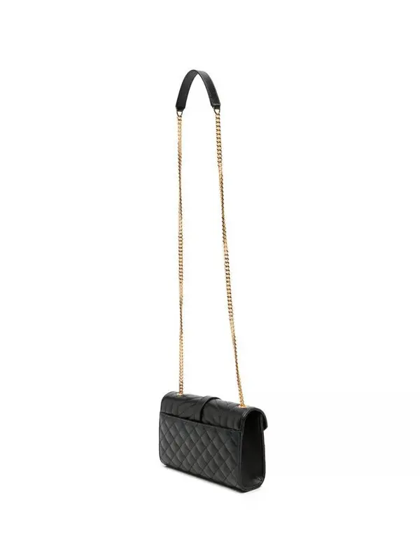 Saint Laurent Envelope Quilted Leather Crossbody Bag
