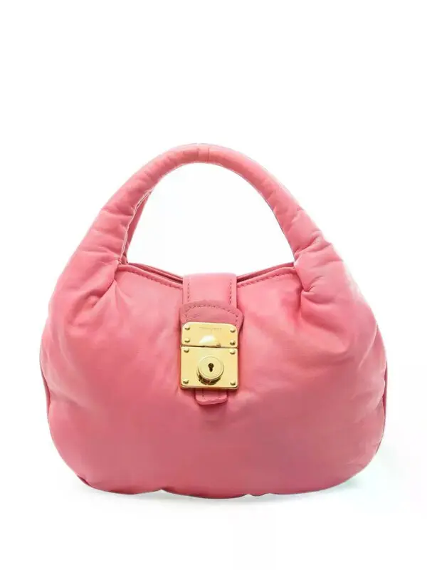 Miu Miu 2010s Leather Handbag - Pink