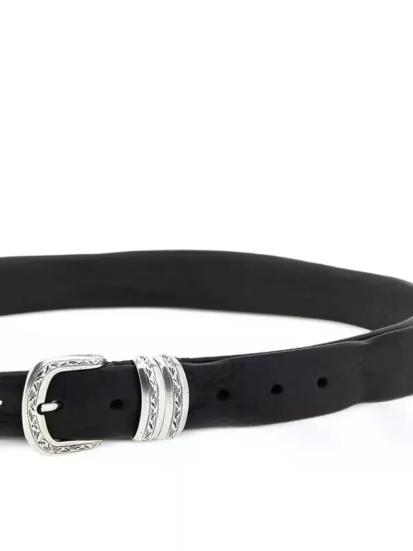 ZERBINI CLAUDIO Aged Leather Belt