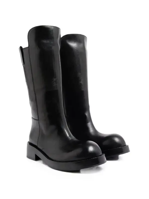 ANN DEMEULEMEESTER Leather Pull-on Boots