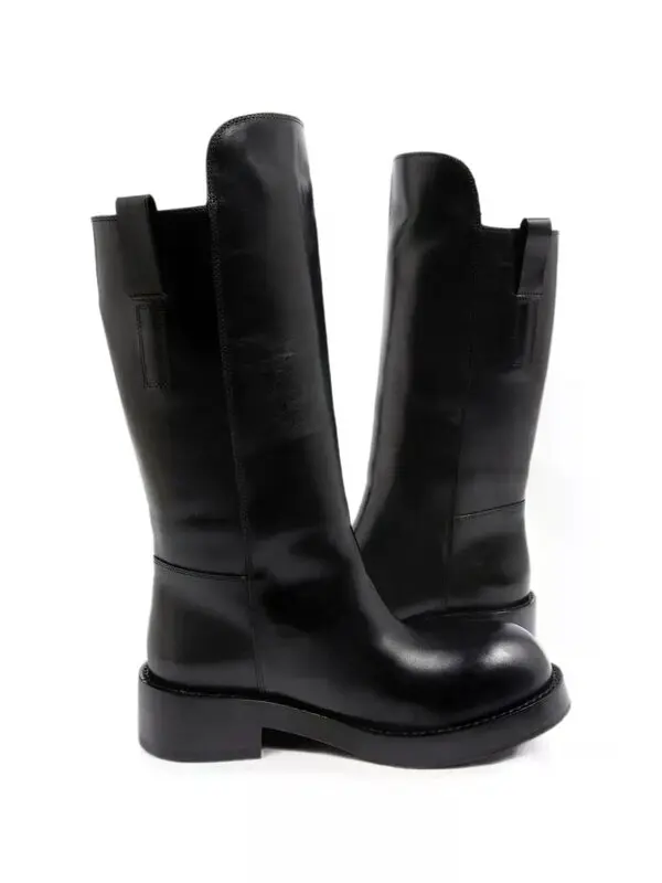 ANN DEMEULEMEESTER Leather Pull-on Boots