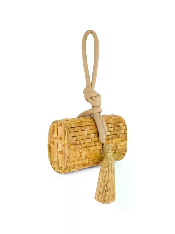 Glorinha Paranagua Tanit Bamboo Clutch Bag