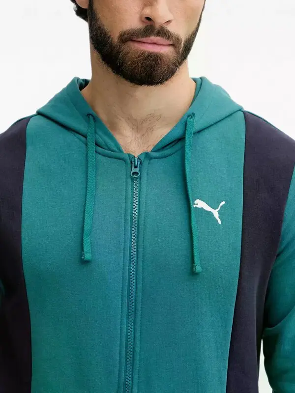 PUMA Colour-block Logo-print Hoodie