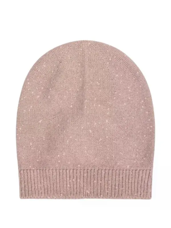 Fabiana Filippi Sequin Embellished Beanie - Pink