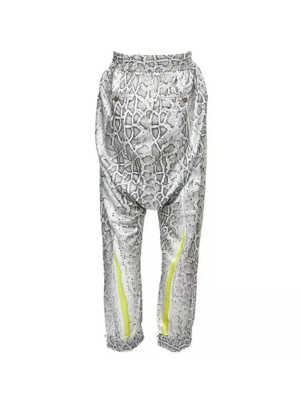 Roberto Cavalli Snake-print Drawstring Trousers
