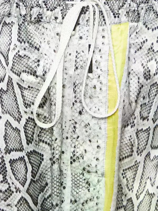 Roberto Cavalli Snake-print Drawstring Trousers
