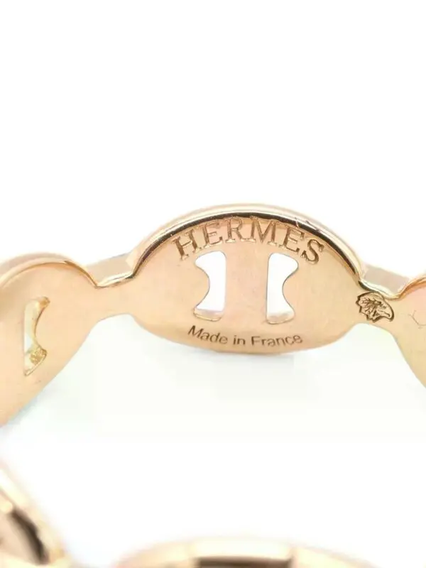 Hermès 2010s Chaîne D'ancre Enchêne Pm Ring In Rose - Gold