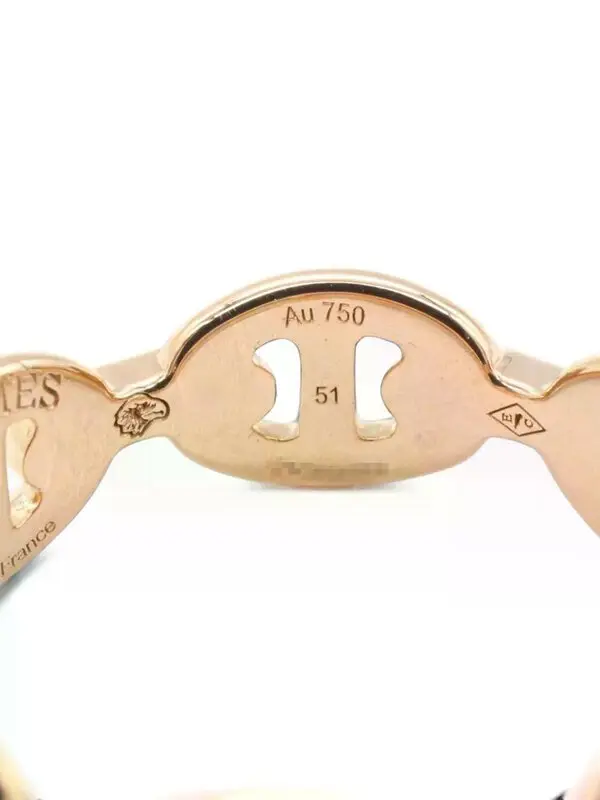 Hermès 2010s Chaîne D'ancre Enchêne Pm Ring In Rose