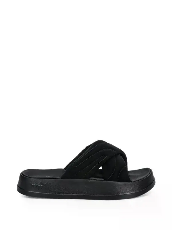 PUMA Leadcat Platform Crossover Slides - Black