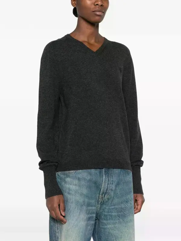 Gucci V-neck Logo-embroidered Sweater