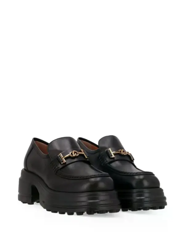 TOD'S T-chain Chunky Leather Loafers