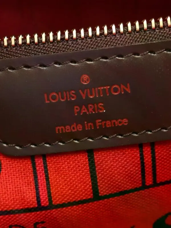 LOUIS VUITTON Damier Ebene Neverfull Mm Tote Bag