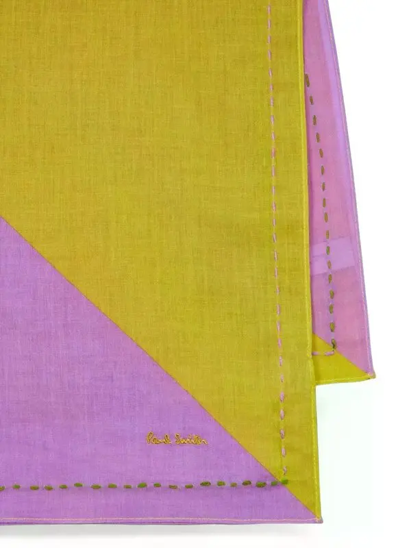 Paul Smith Colour-block Contrast-stitch Scarf