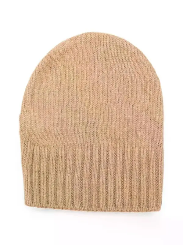 Masnada Ribbed-knit Beanie Hat - Neutrals
