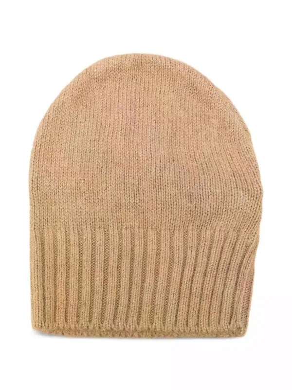 Masnada Ribbed-knit Beanie Hat - Neutrals