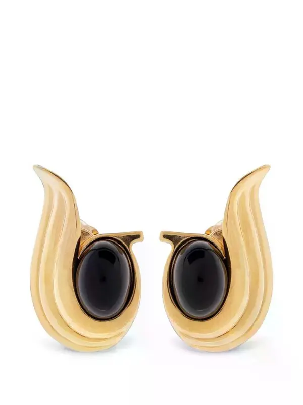 FERRAGAMO Earrings With Gems - Gold