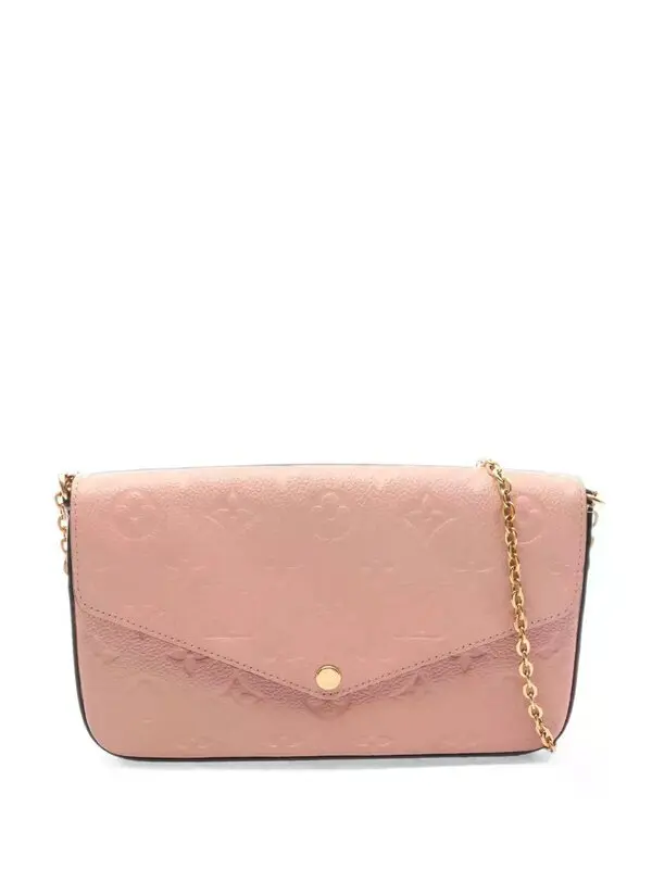 LOUIS VUITTON Monogram Empreinte Pochette Felicie Bag - Pink