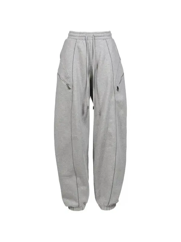 Attico Zip-detail Track Pants - Grey