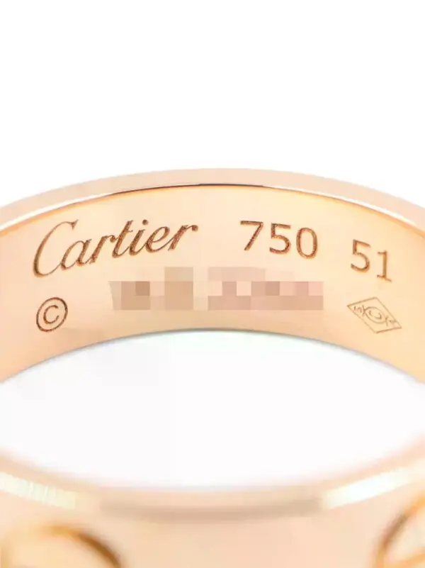 Cartier 18k Rose Gold Love Ring