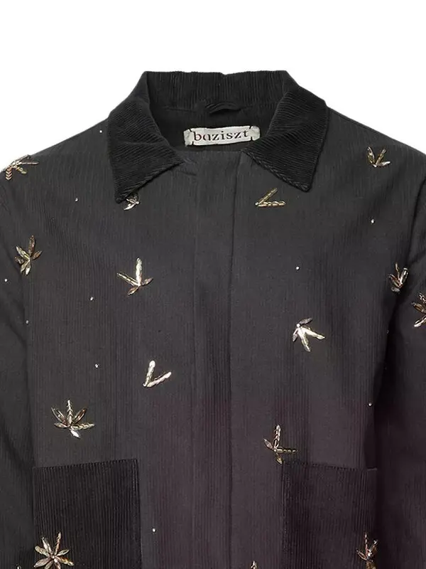 BAZISZT Embellished Corduroy Jacket