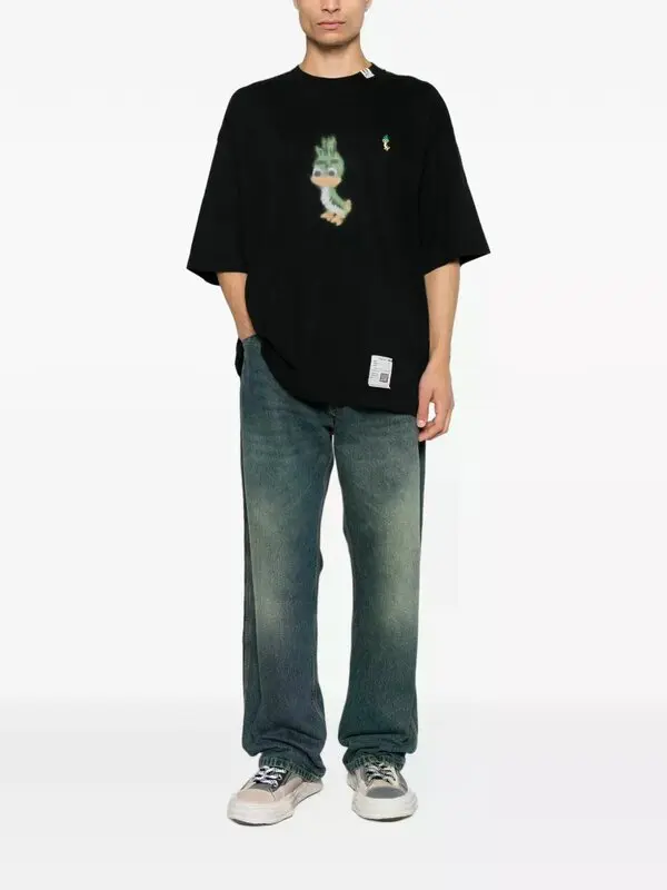 Mihara Yasuhiro Leon-print T-shirt