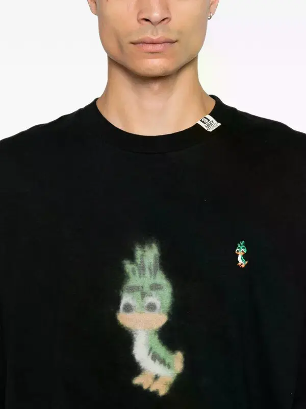 Mihara Yasuhiro Leon-print T-shirt