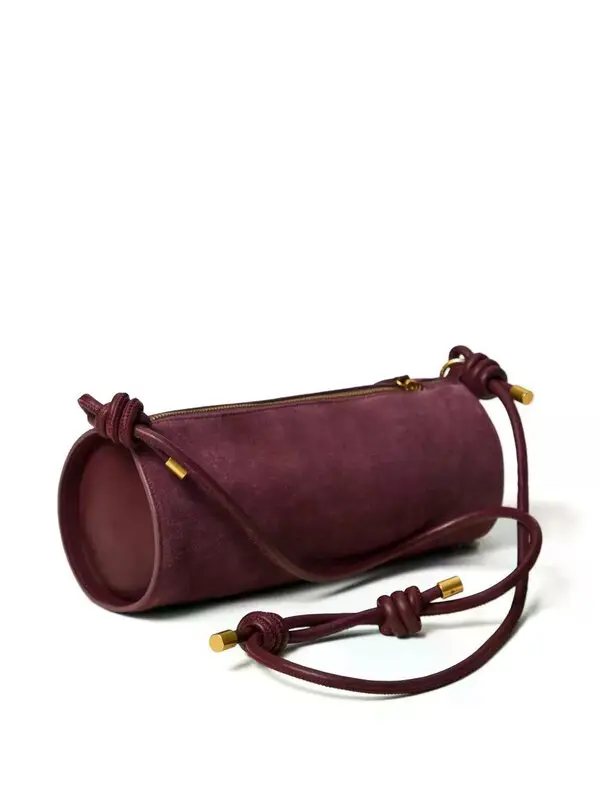 TWINSET Suede Cylinder Bag With Tassel Accent