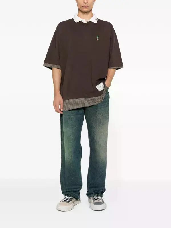 Mihara Yasuhiro Triple-layered Duck-embroidered T-shirt