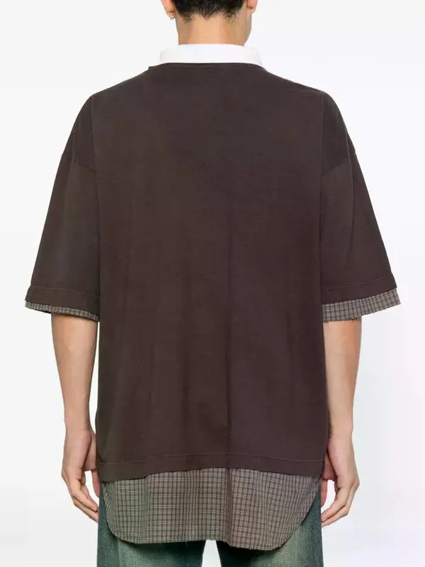 Mihara Yasuhiro Triple-layered Duck-embroidered T-shirt