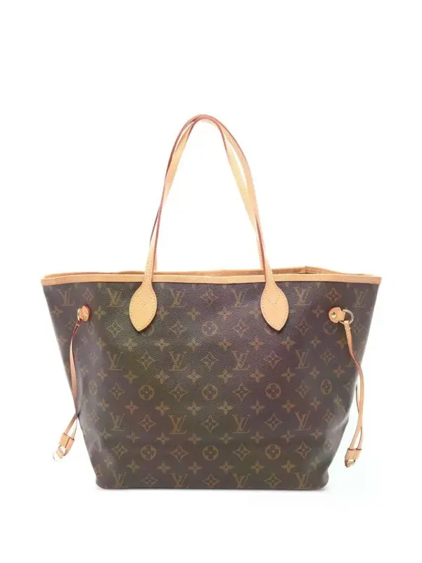 LOUIS VUITTON Monogram Canvas Mm Neverfull Tote Bag - Brown