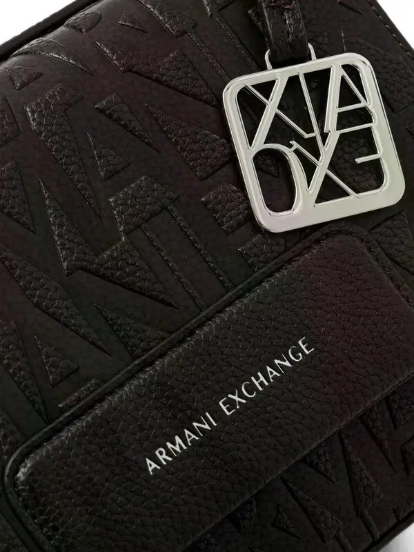 Armani Exchange Embossed Logo Cross Body Bag