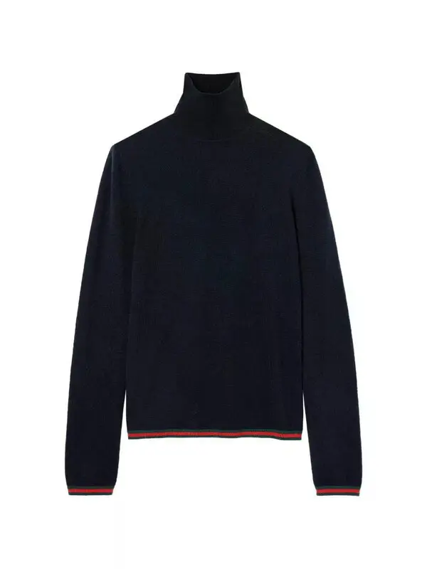 Gucci Striped Turtleneck T-shirt - Blue