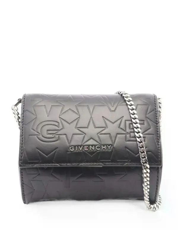 Givenchy 2000s Pandora Box Chain Shoulder Bag - Black