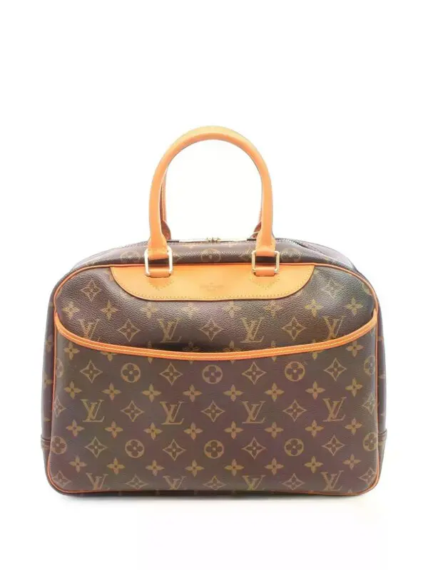 LOUIS VUITTON 1999 Monogram Deauville Tote Bag - Brown