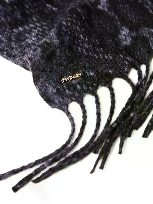TWINSET Woven Scarf - Black