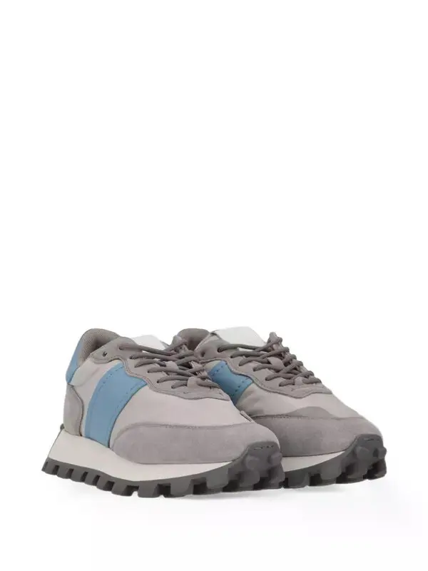 TOD'S Suede And Fabric Sneakers - Grey