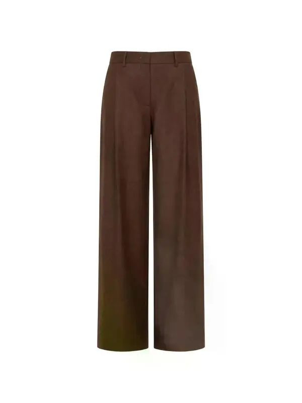 Paul Smith Pleated Wide-leg Trousers - Brown