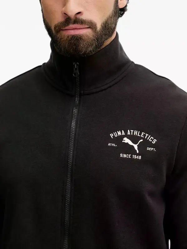 PUMA Logo-print Zip-up Sweater