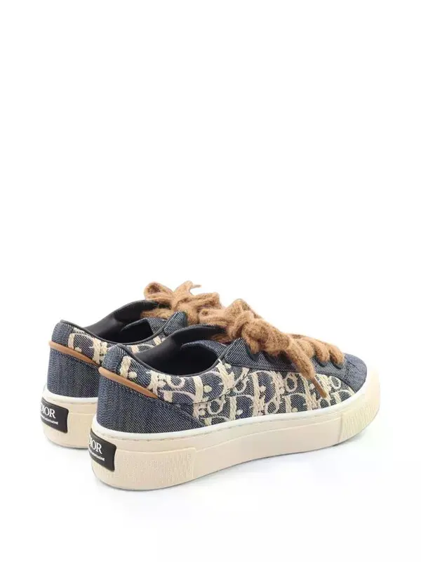 Dior B33 Spin Oblique Motif Sneakers - Blue