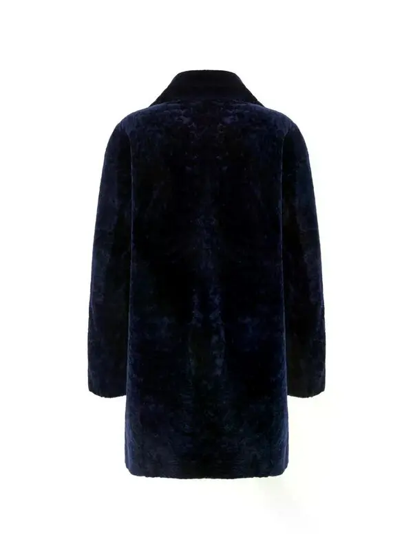 Aspesi Long-sleeve Buttoned Coat - Blue