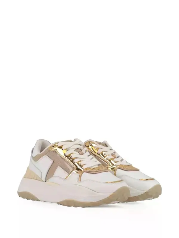 TOD'S Panelled Metallic Sneakers