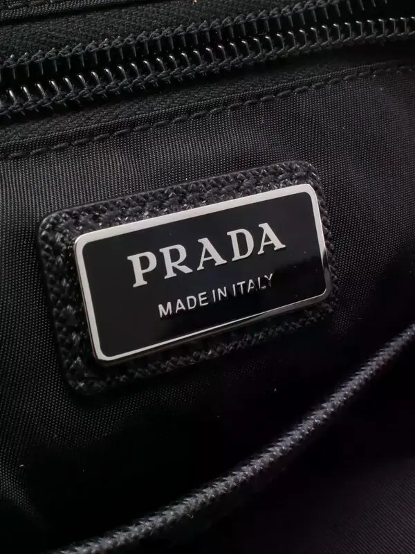 Prada 2010s Triangle Logo Cross Body Bag