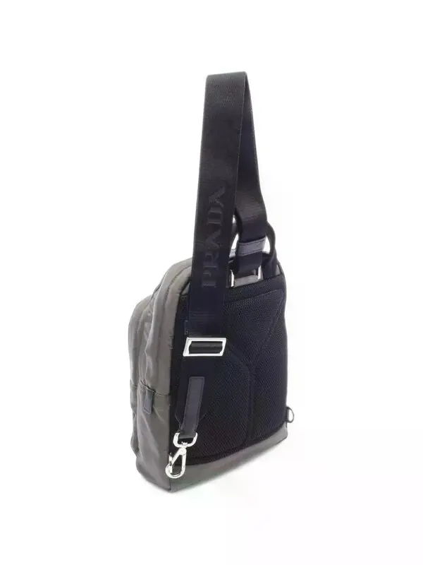 Prada Triangle Logo Crossbody Bag