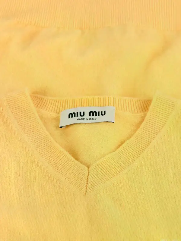Miu Miu V-neck Wool Cardigan