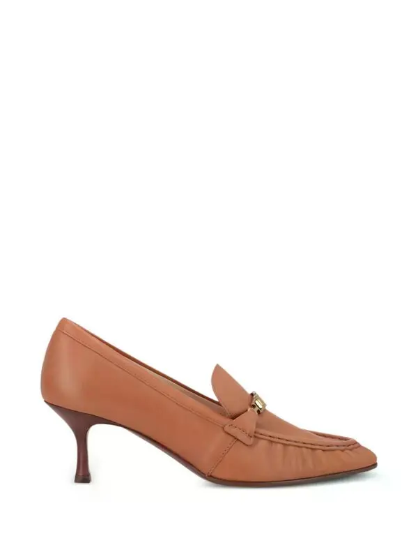 TOD'S Chain-link Leather Heeled Pumps