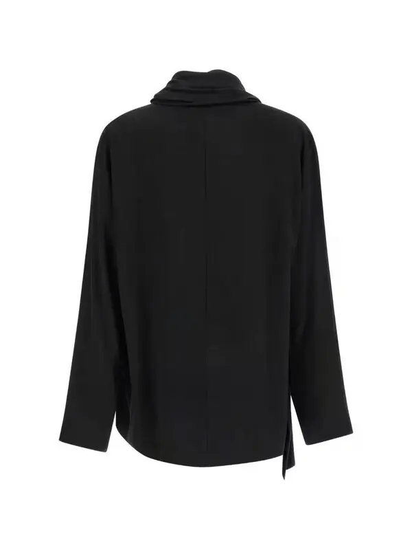 NUDE Draped-panel Asymmetrical Blouse